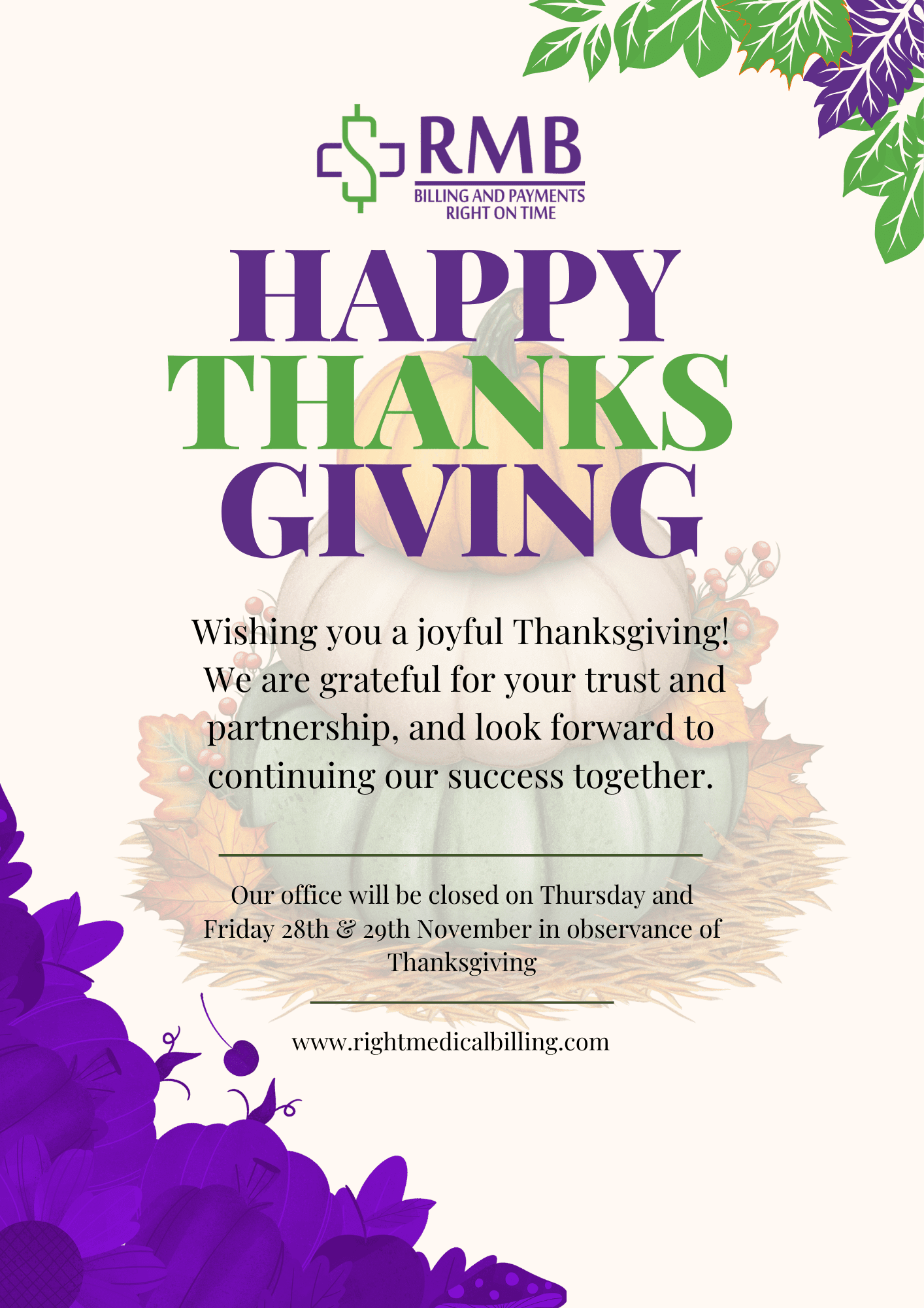 A Heartfelt Thank You from Right Medical Billing LLC - Right Medical ...